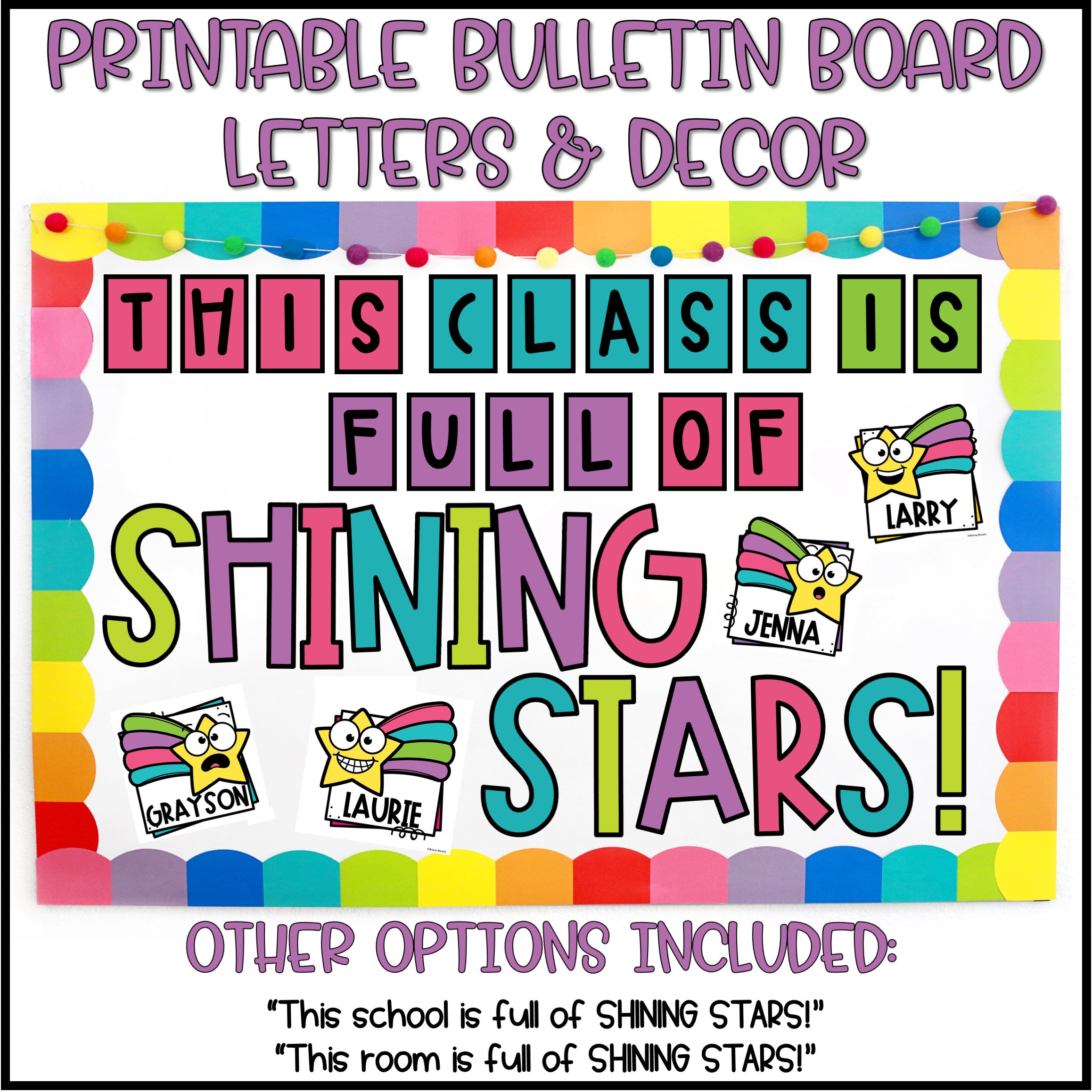 Shooting Star Bulletin Board or Door Decoration - Etsy