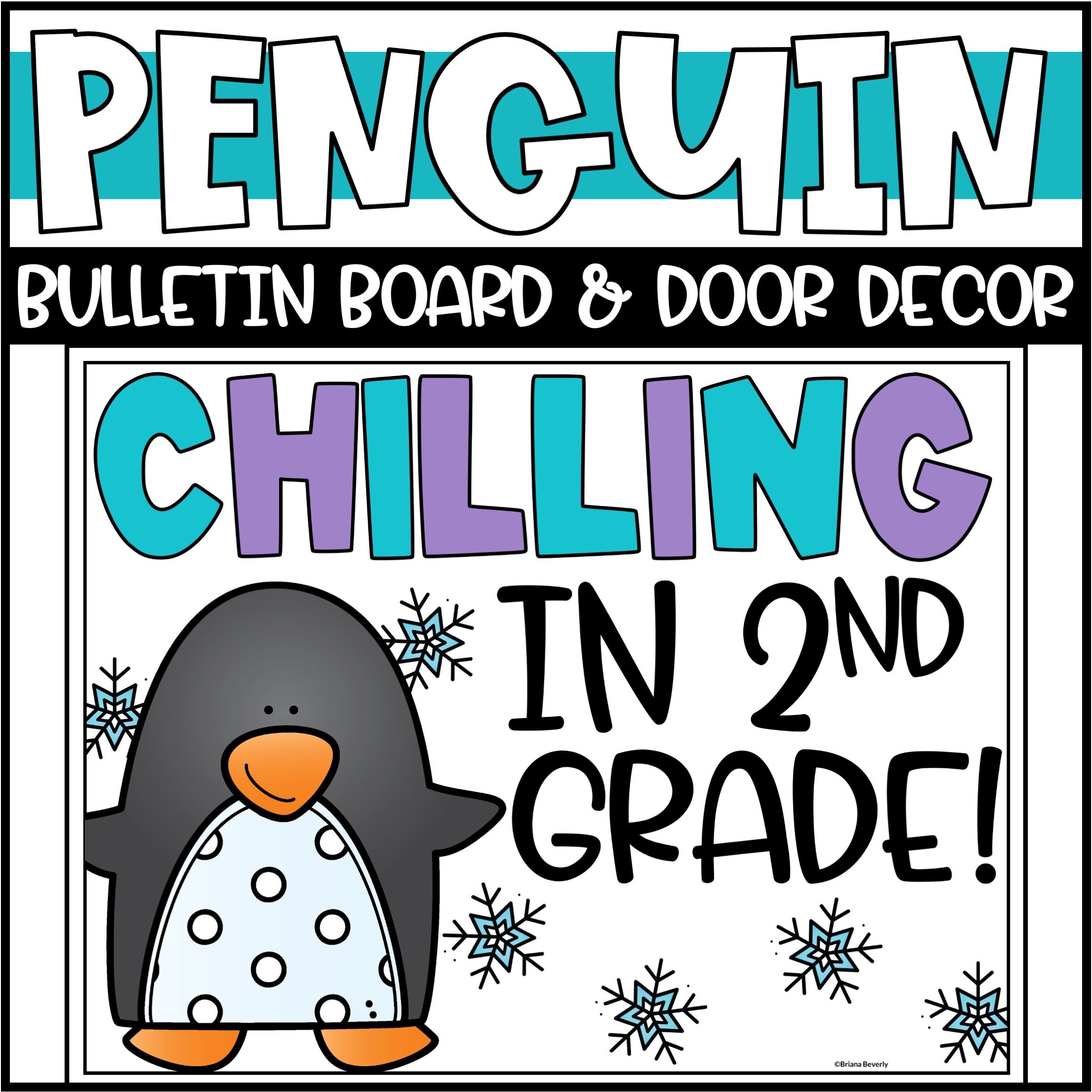 Winter Penguin Bulletin Board or Door Decoration - Etsy