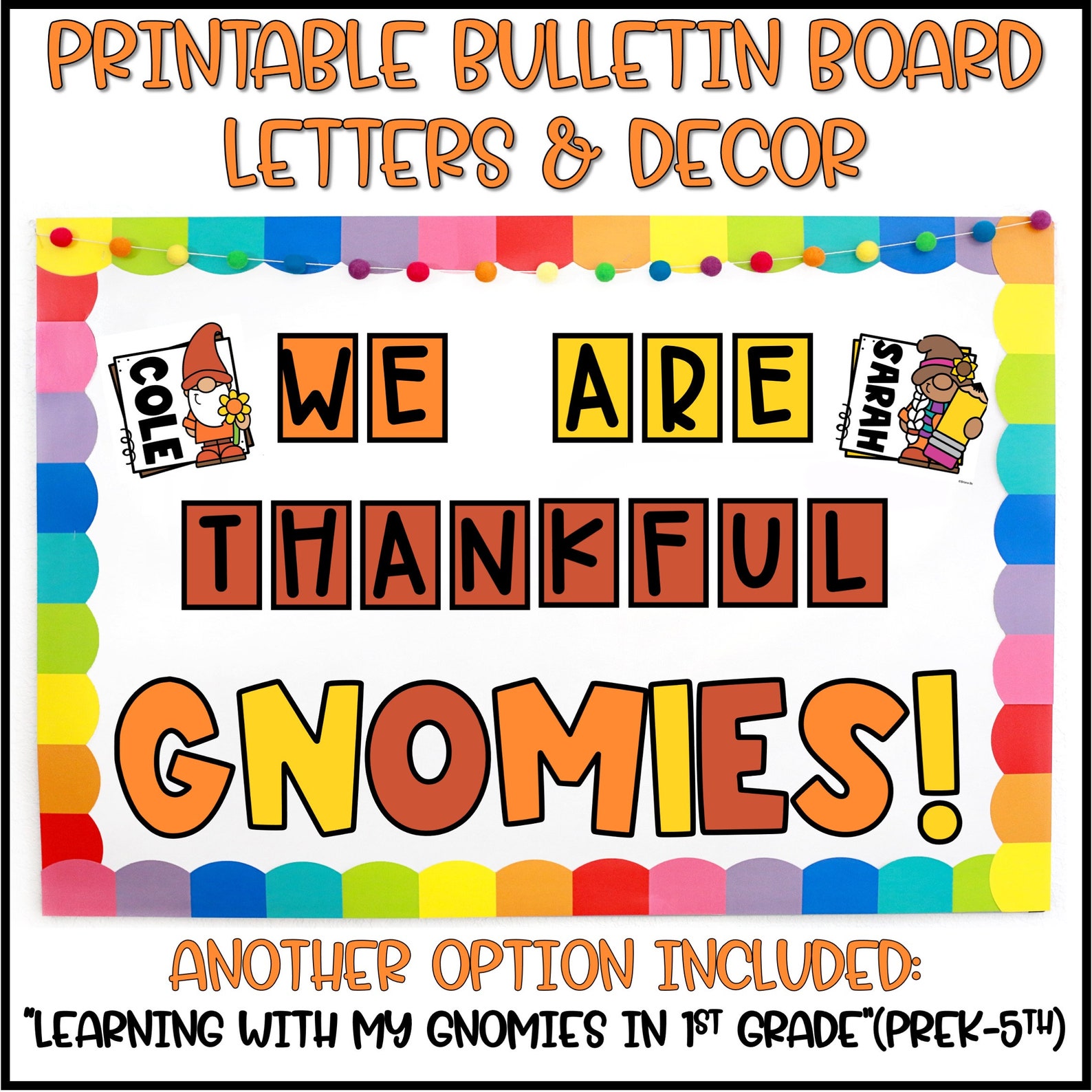 Fall Gnome Bulletin Board or Door Decoration - Etsy