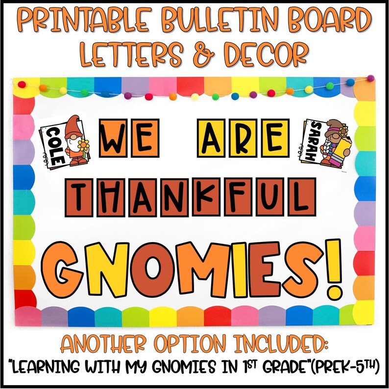 Fall Gnome Bulletin Board or Door Decoration - Etsy