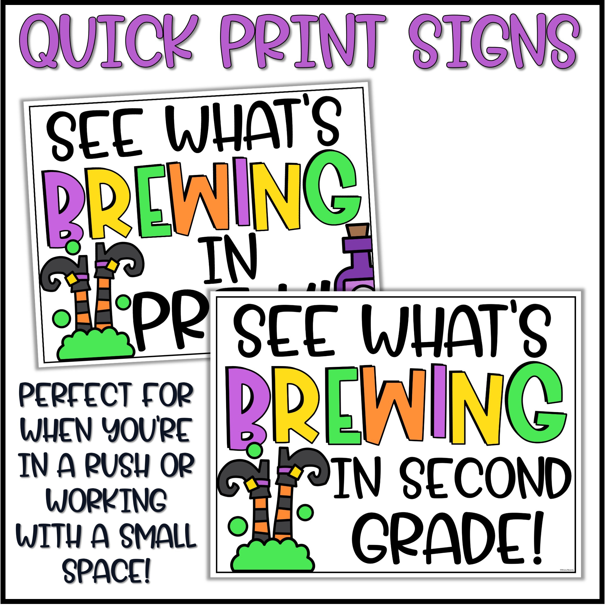 Halloween Bulletin Board or Door Decoration Witches Brew - Etsy