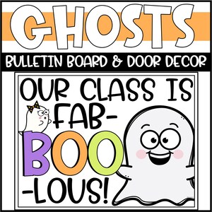 Halloween Bulletin Board or Door Decoration Ghosts - Etsy