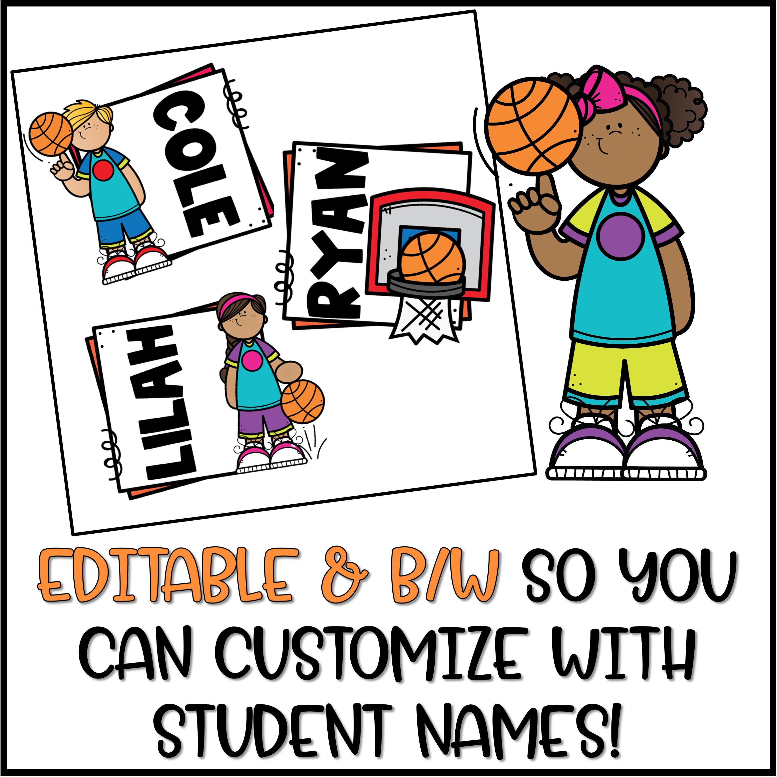 Basketball Bulletin Board or Door Decoration - Etsy