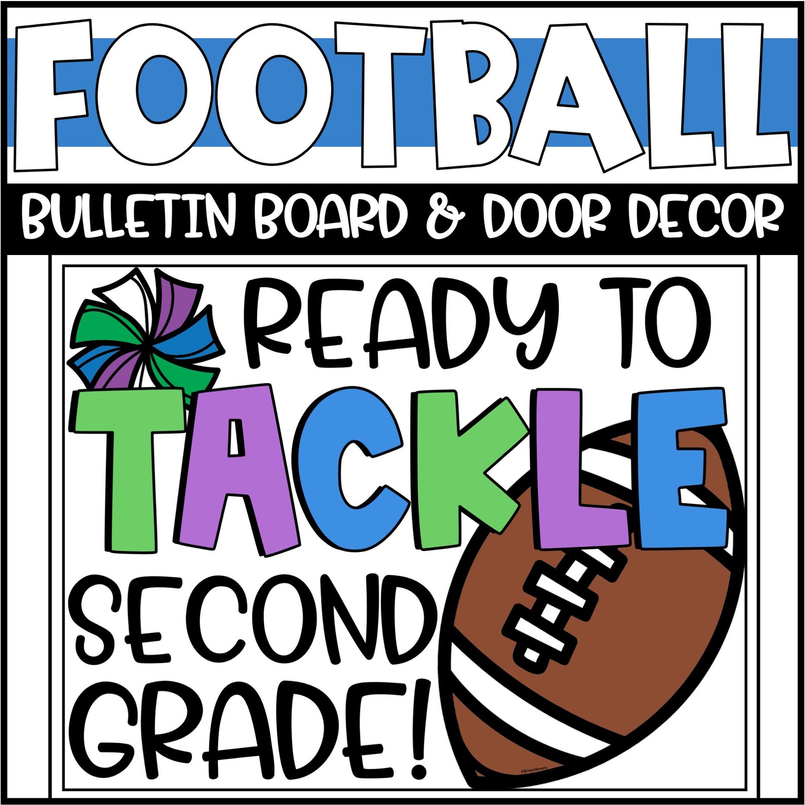 Fall Football Bulletin Board or Door Decoration - Etsy