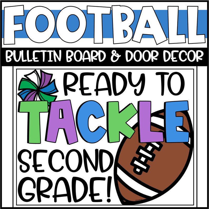 Fall Football Bulletin Board or Door Decoration - Etsy