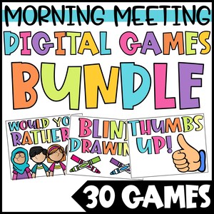 Digital Zoom Games for Kids, Virtual Classroom Games for Fun Fridays - Etsy