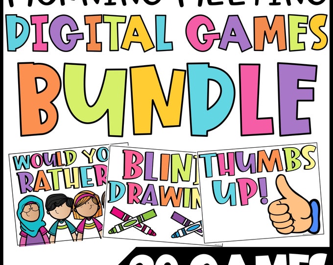 Digital Zoom Games for Kids Virtual Classroom Games for Fun - Etsy