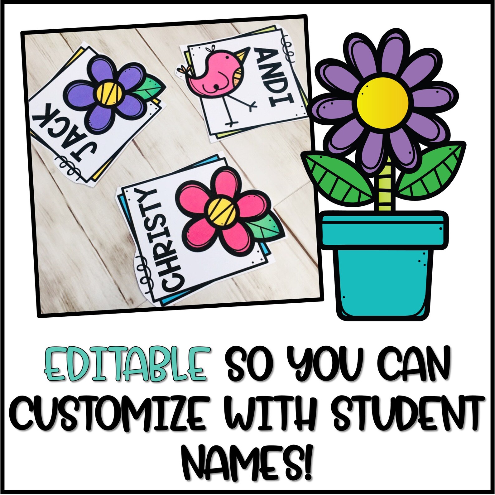 Spring Blooming Bulletin Board or Door Decoration - Etsy