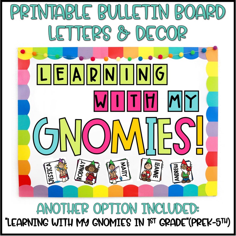 Spring Gnome Bulletin Board or Door Decoration - Etsy