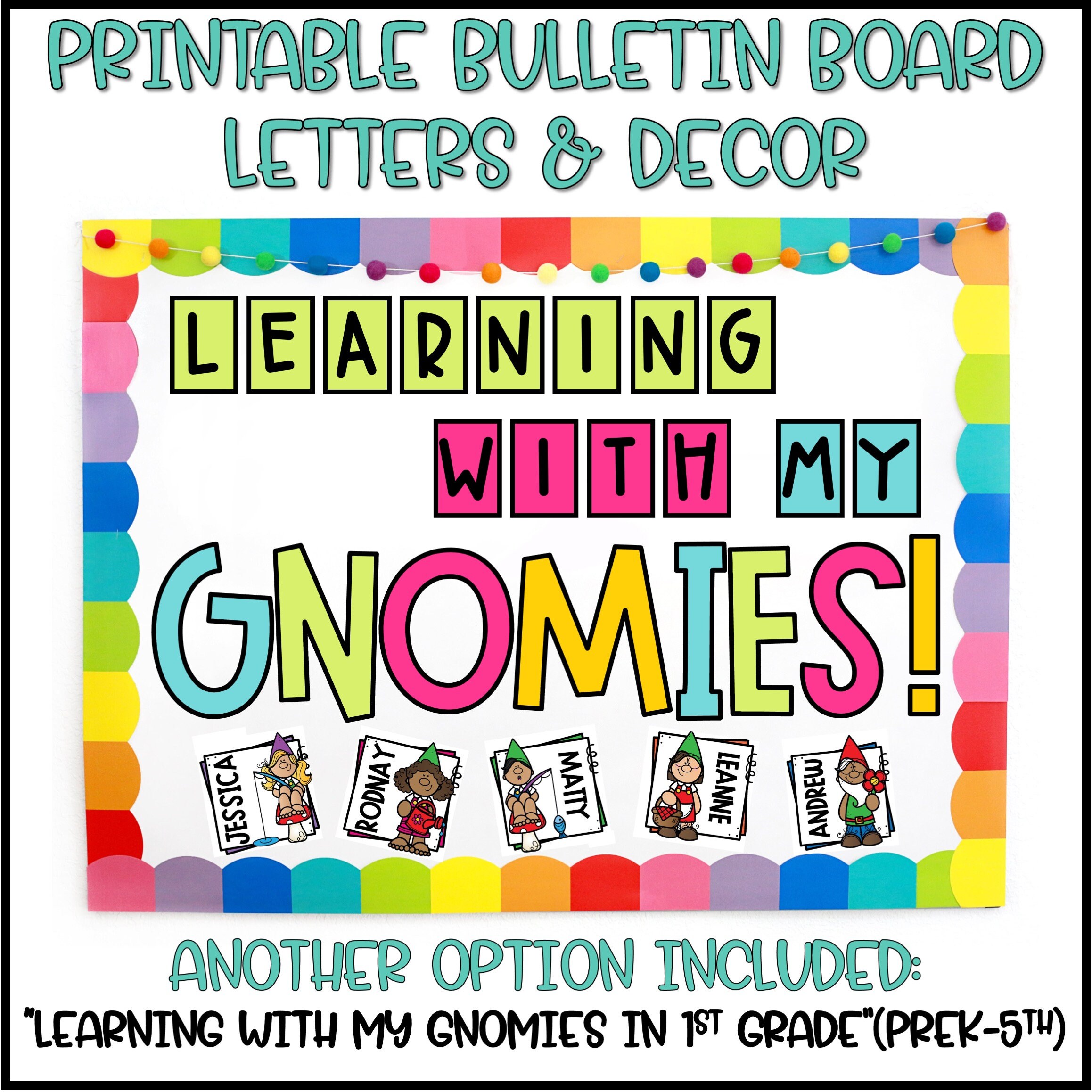 Spring Gnome Bulletin Board or Door Decoration - Etsy