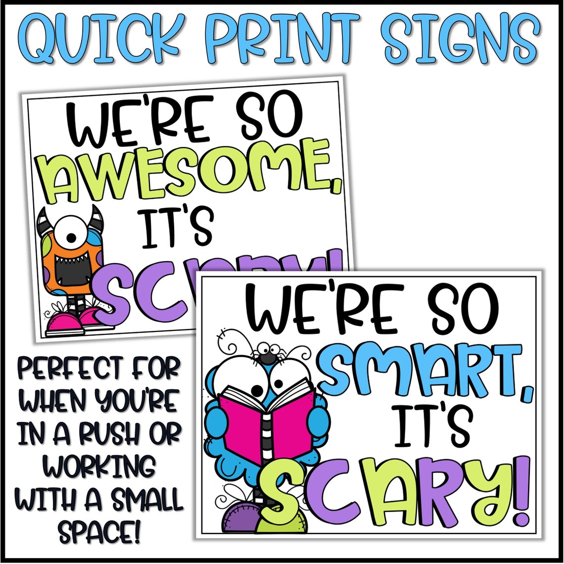 Halloween Monsters Bulletin Board or Door Decoration - Etsy