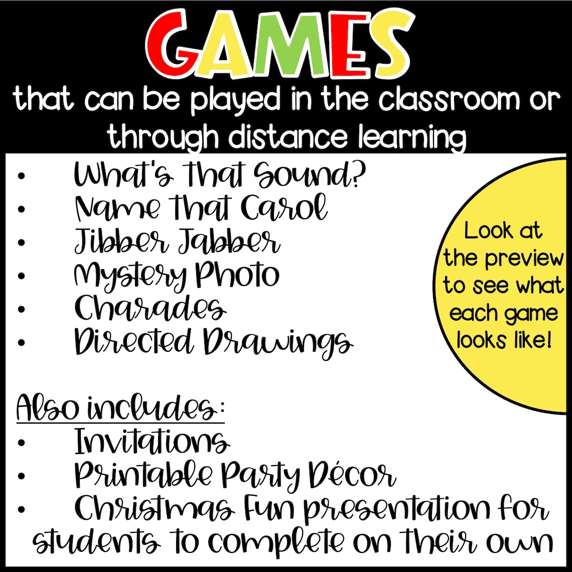 Digital Christmas Games for Kids Virtual Christmas Party for | Etsy