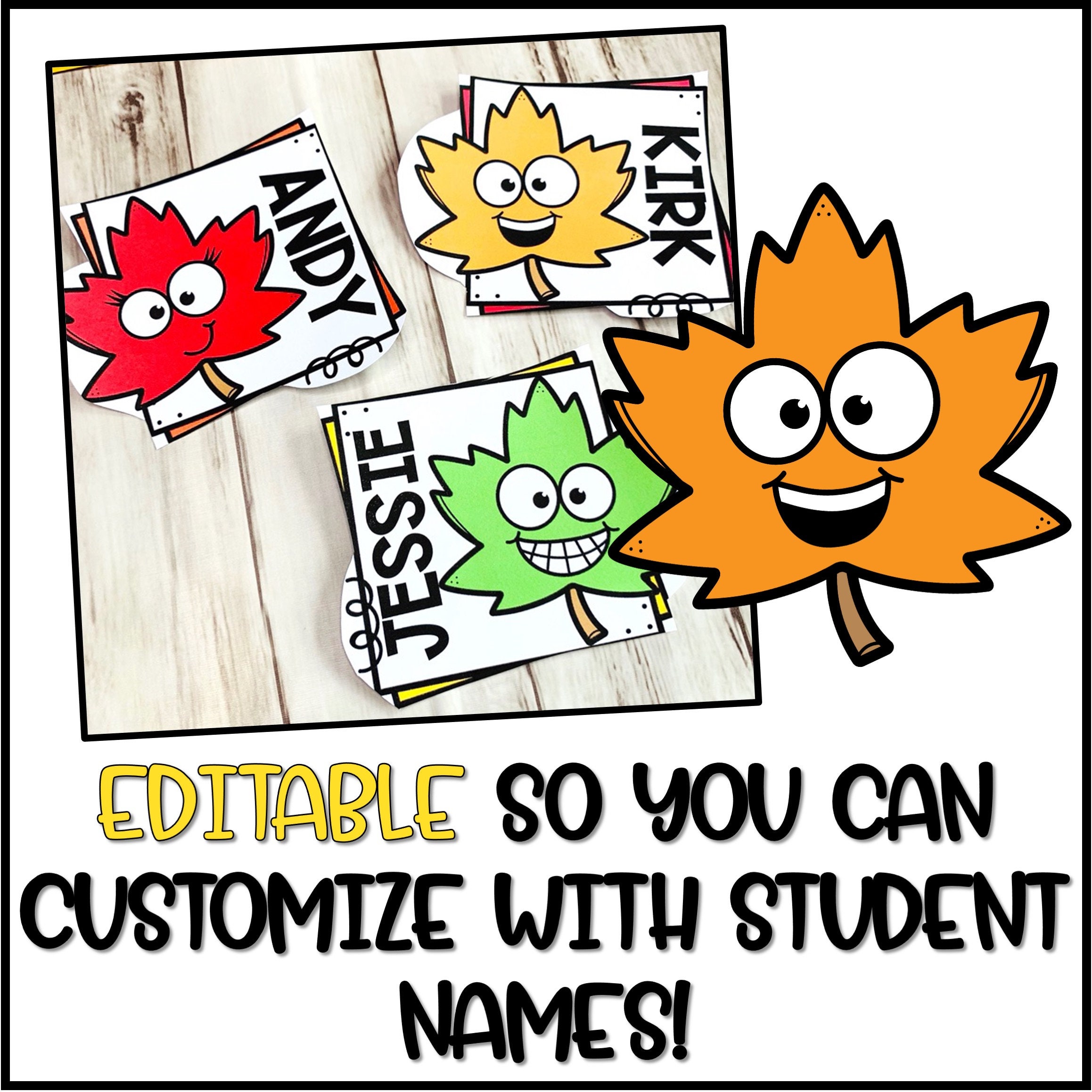 Fall Leaves Bulletin Board or Door Decoration - Etsy