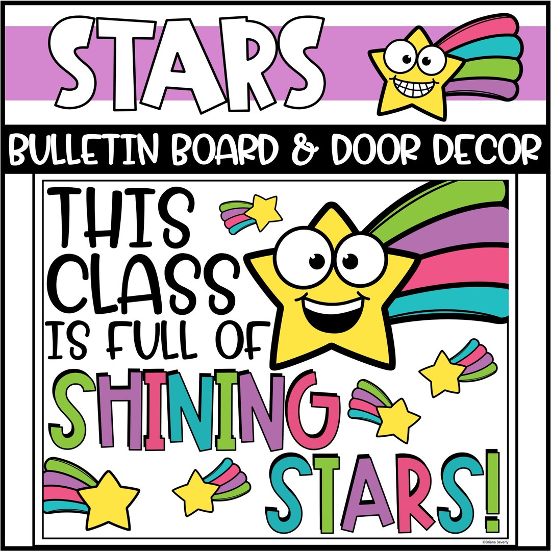 Shooting Star Bulletin Board or Door Decoration - Etsy