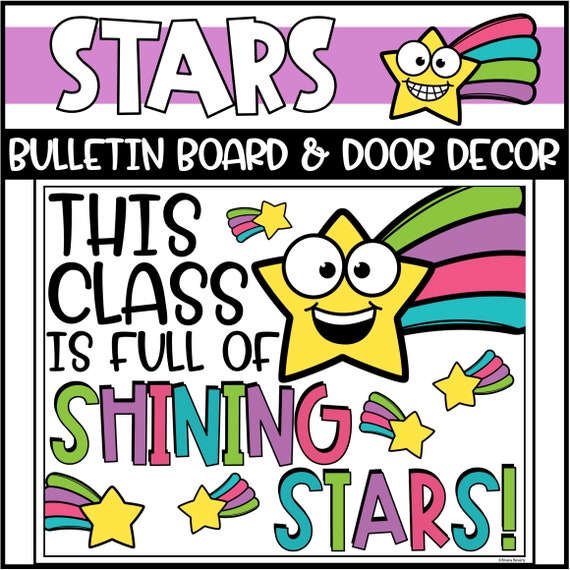 Shooting Star Bulletin Board or Door Decoration - Etsy Australia