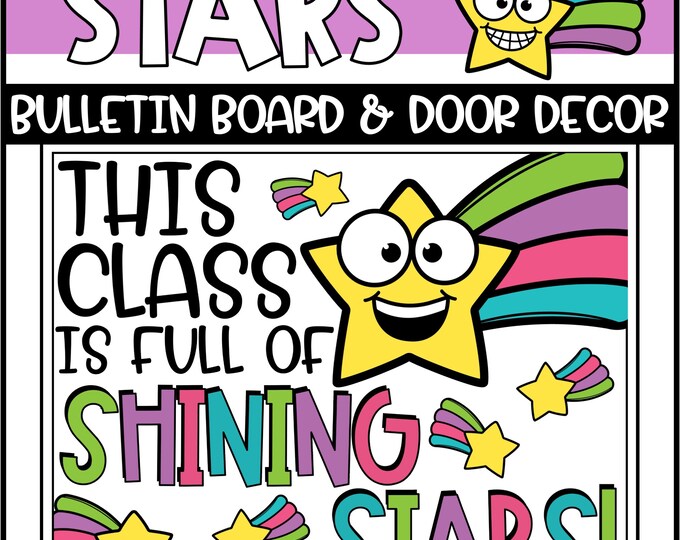 Shooting Star Bulletin Board or Door Decoration - Etsy