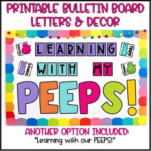 Spring Peeps Bulletin Board or Door Decoration - Etsy