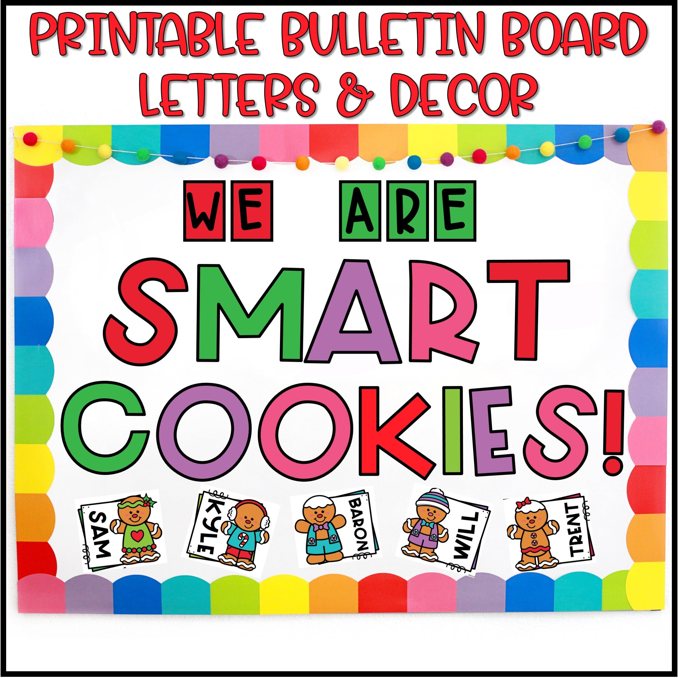 Christmas Gingerbread Bulletin Board or Door Decoration - Etsy