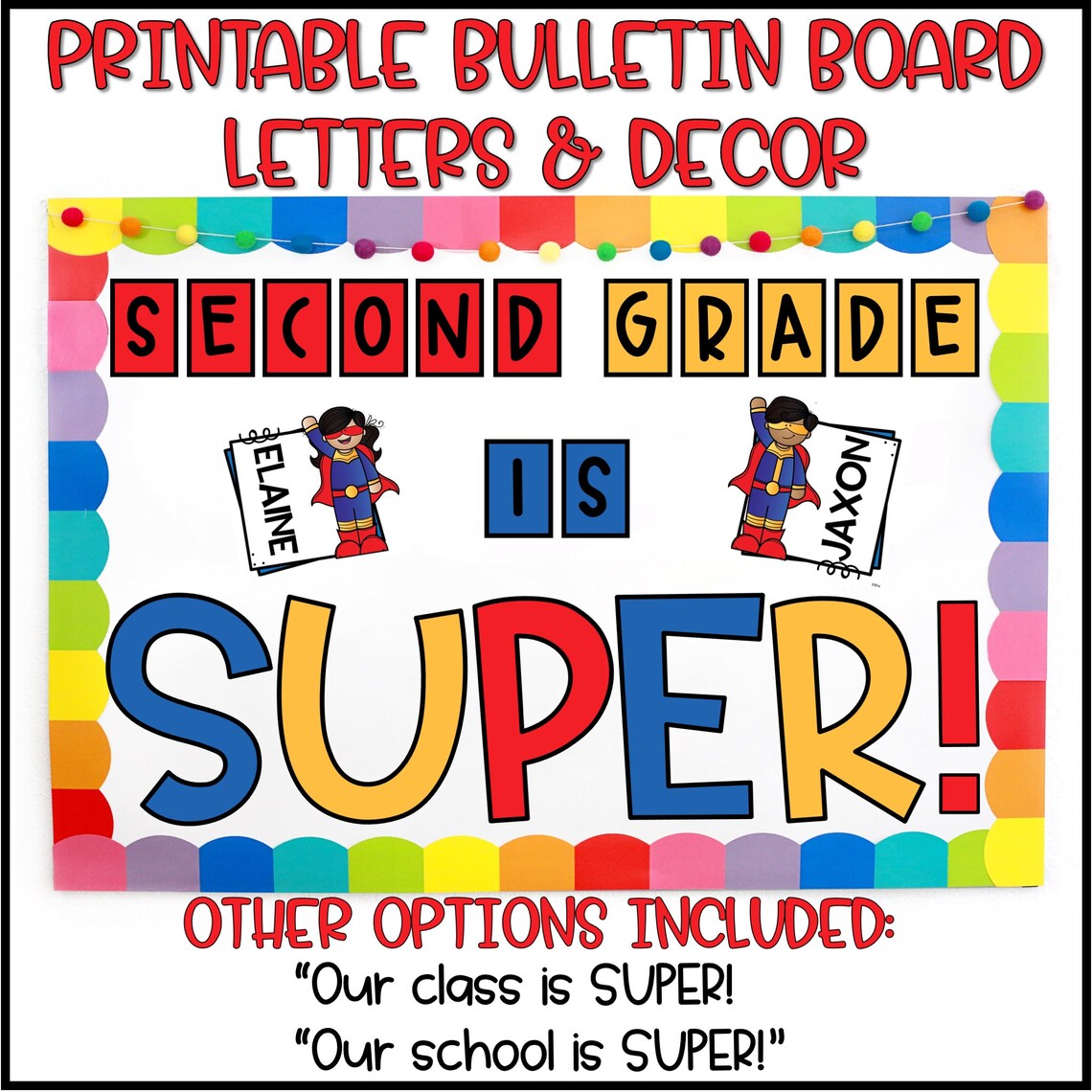 Primary Superhero Bulletin Board or Door Decoration - Etsy