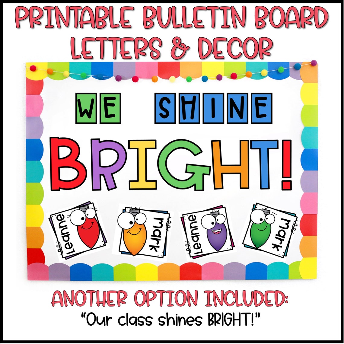 Christmas Lights Bulletin Board or Door Decoration - Etsy