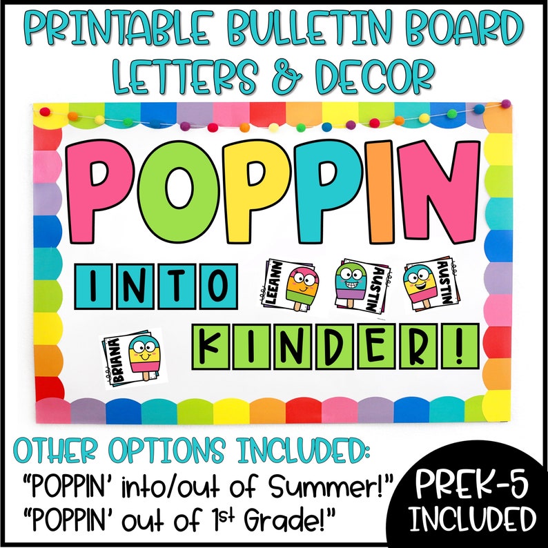 Popsicle Bulletin Board or Door Decoration - Etsy