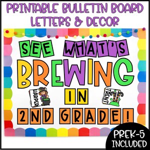 Halloween Bulletin Board or Door Decoration Witches Brew - Etsy