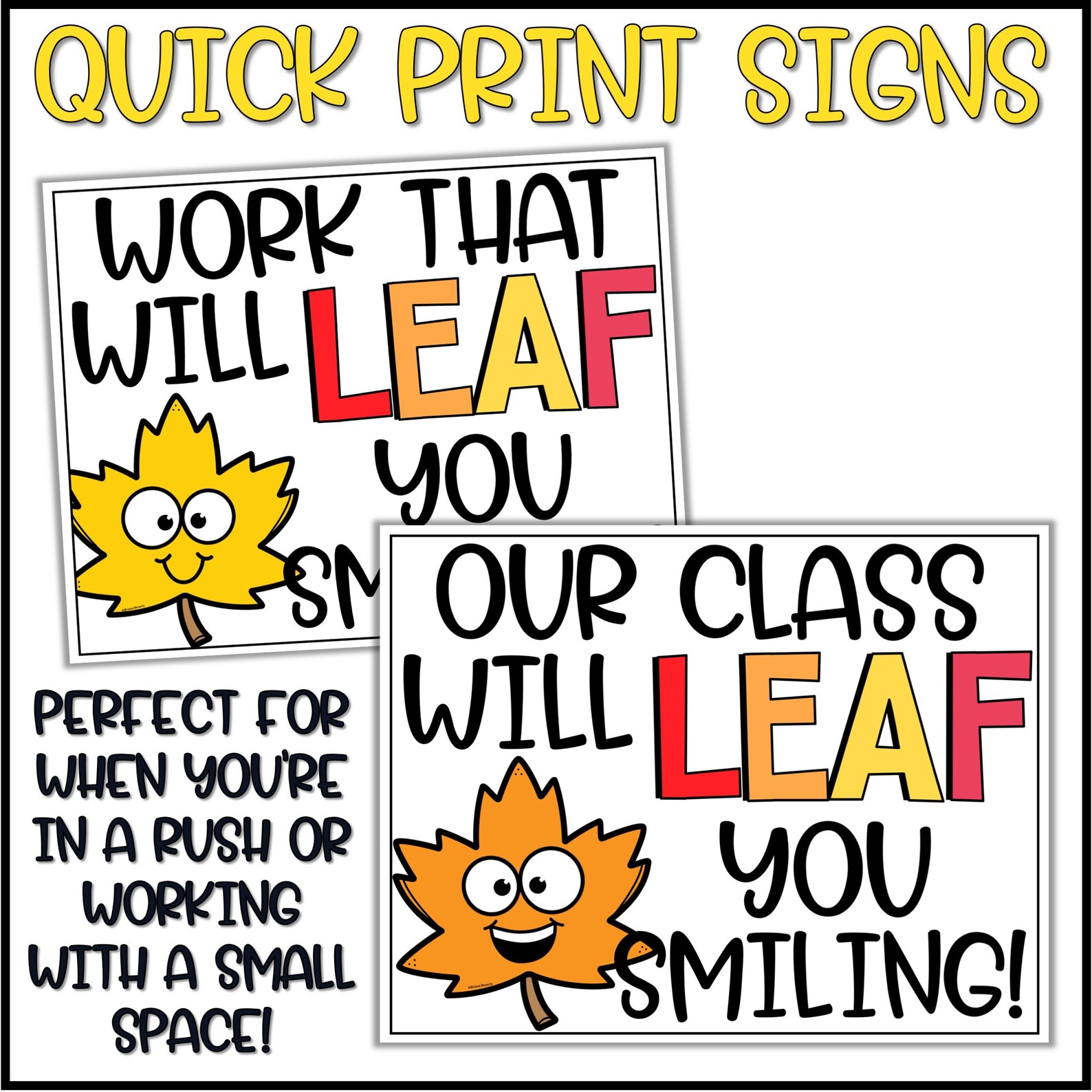 Fall Leaves Bulletin Board or Door Decoration - Etsy