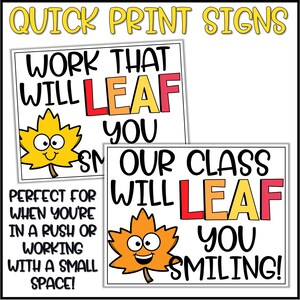 Fall Leaves Bulletin Board or Door Decoration - Etsy