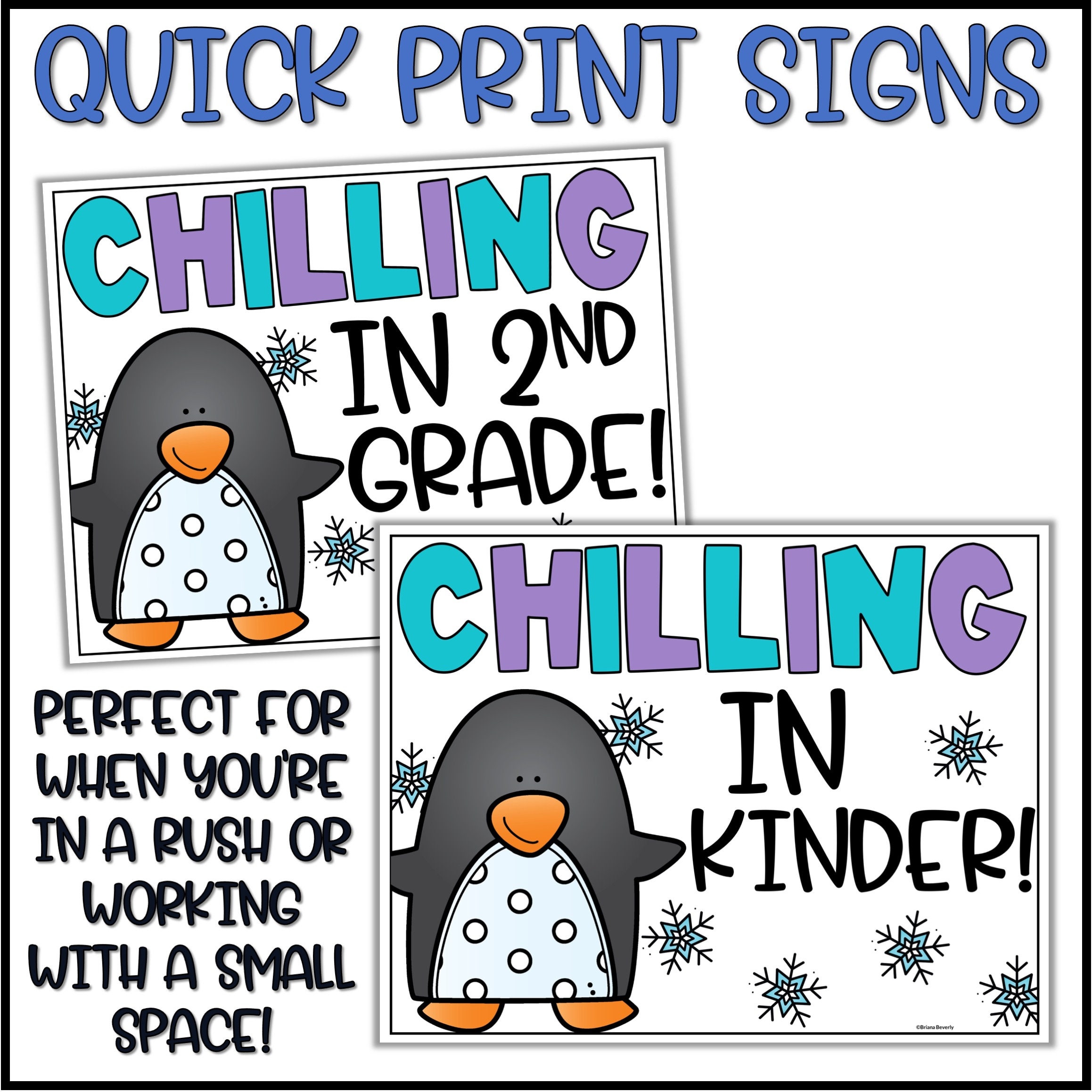 Winter Penguin Bulletin Board or Door Decoration - Etsy