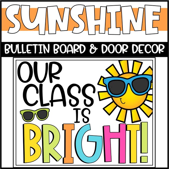 Back to School Sunshine Bulletin Board or Door Decoration - Etsy