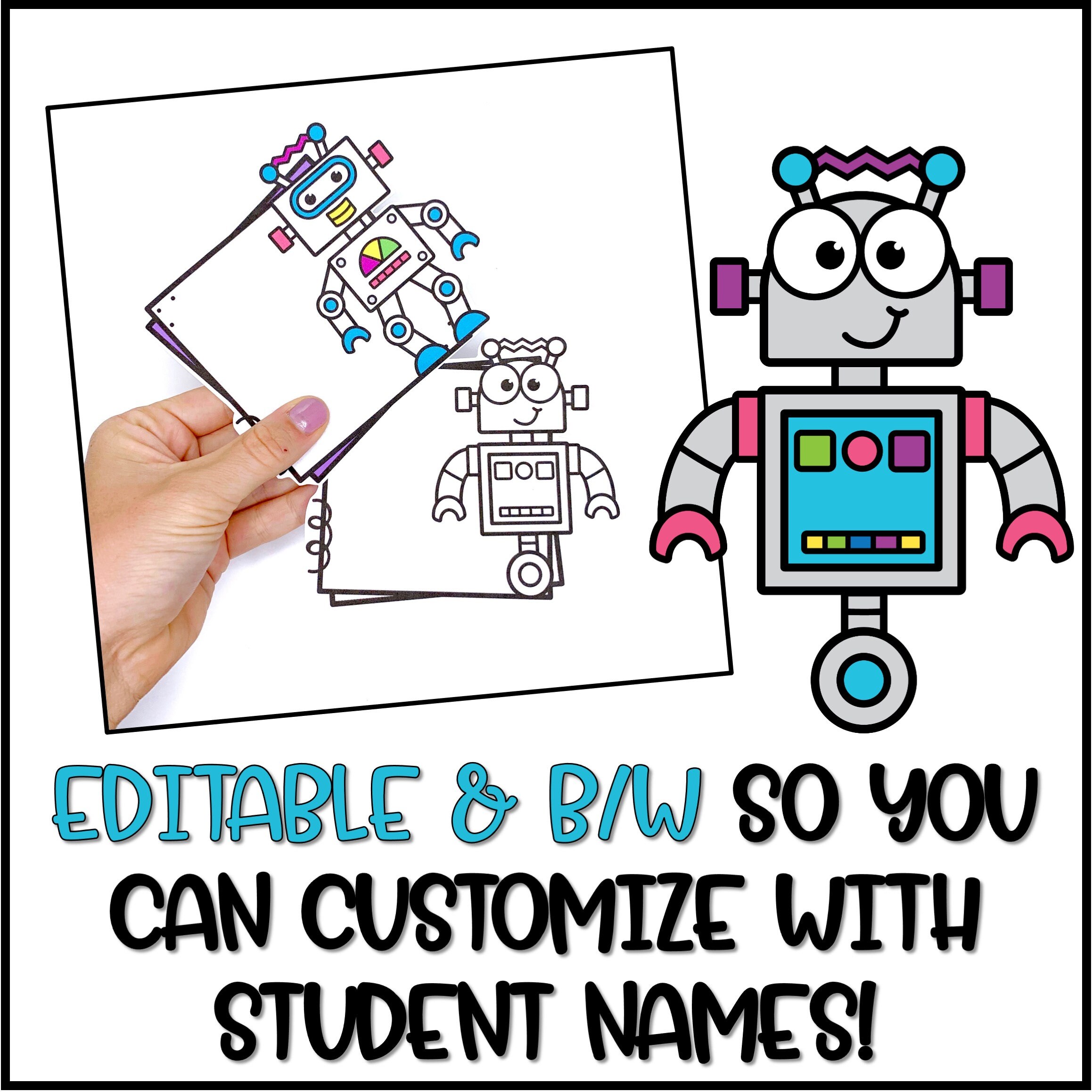 Robot Bulletin Board or Door Decoration - Etsy