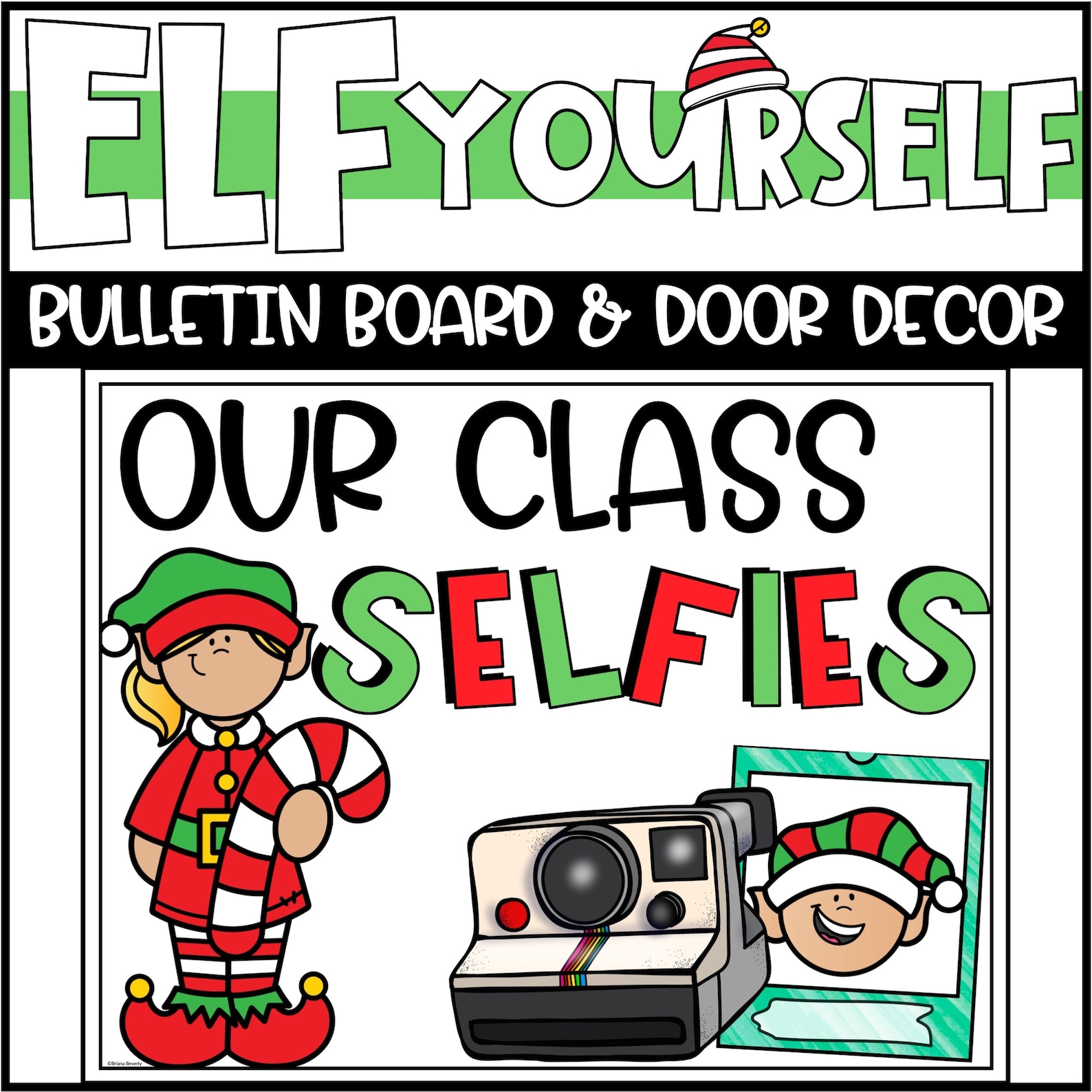 Christmas Elf Bulletin Board or Door Decoration - Etsy