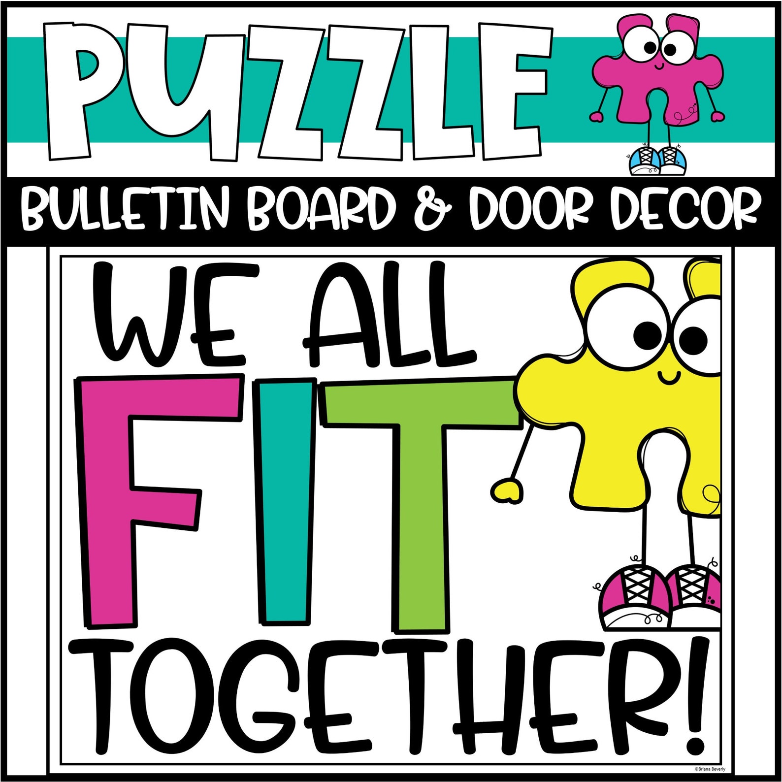 Puzzle Piece Bulletin Board or Door Decoration - Etsy