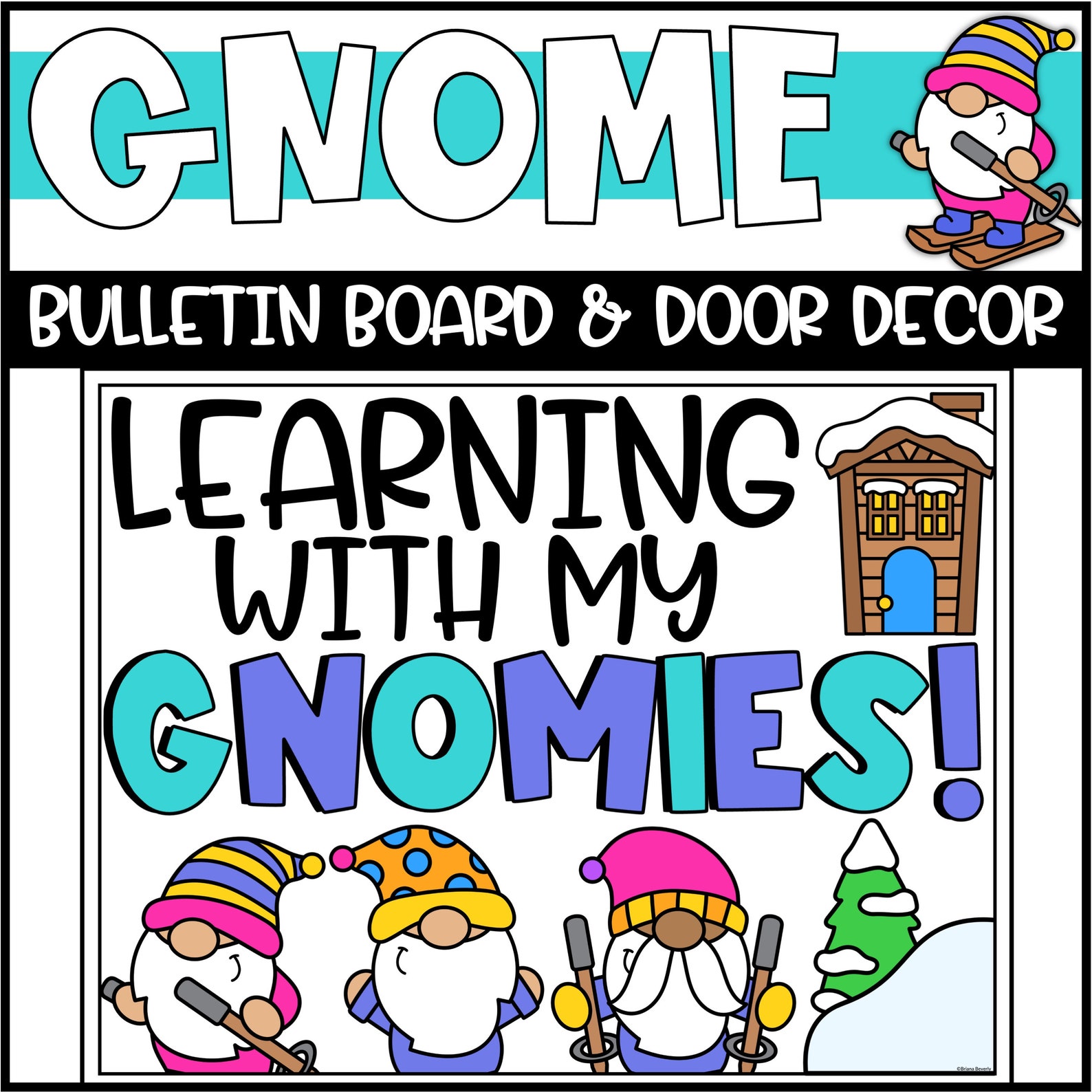 Winter Gnomes Bulletin Board or Door Decoration - Etsy