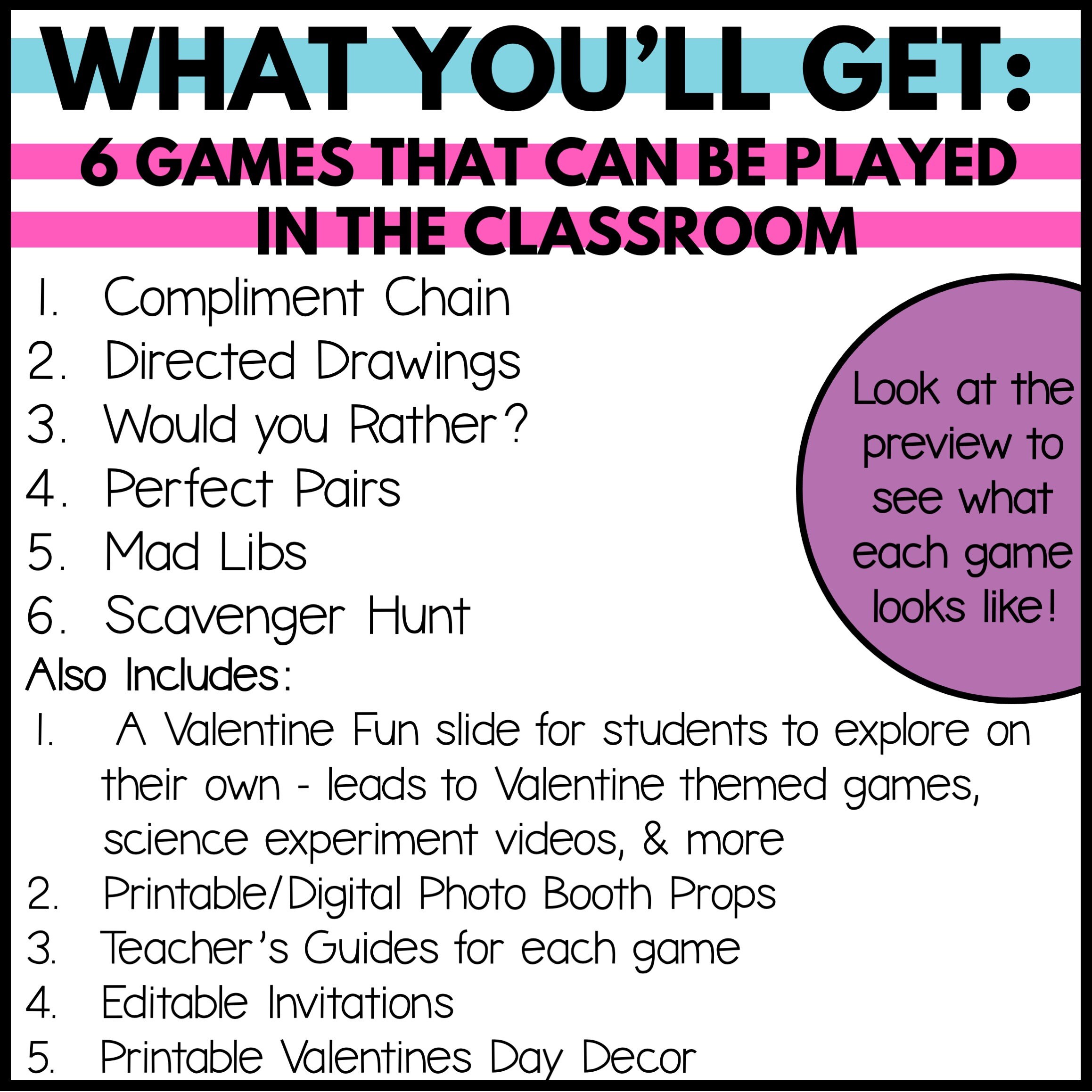 Digital Valentines Day Games for Kids, Virtual Valentines Party for ...