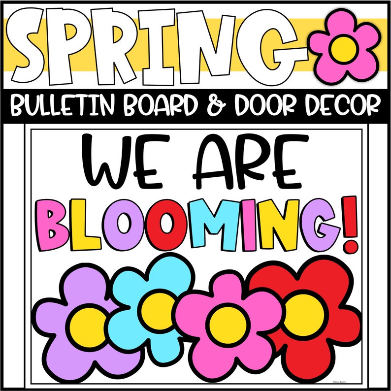Spring Blooming Bulletin Board or Door Decoration - Etsy