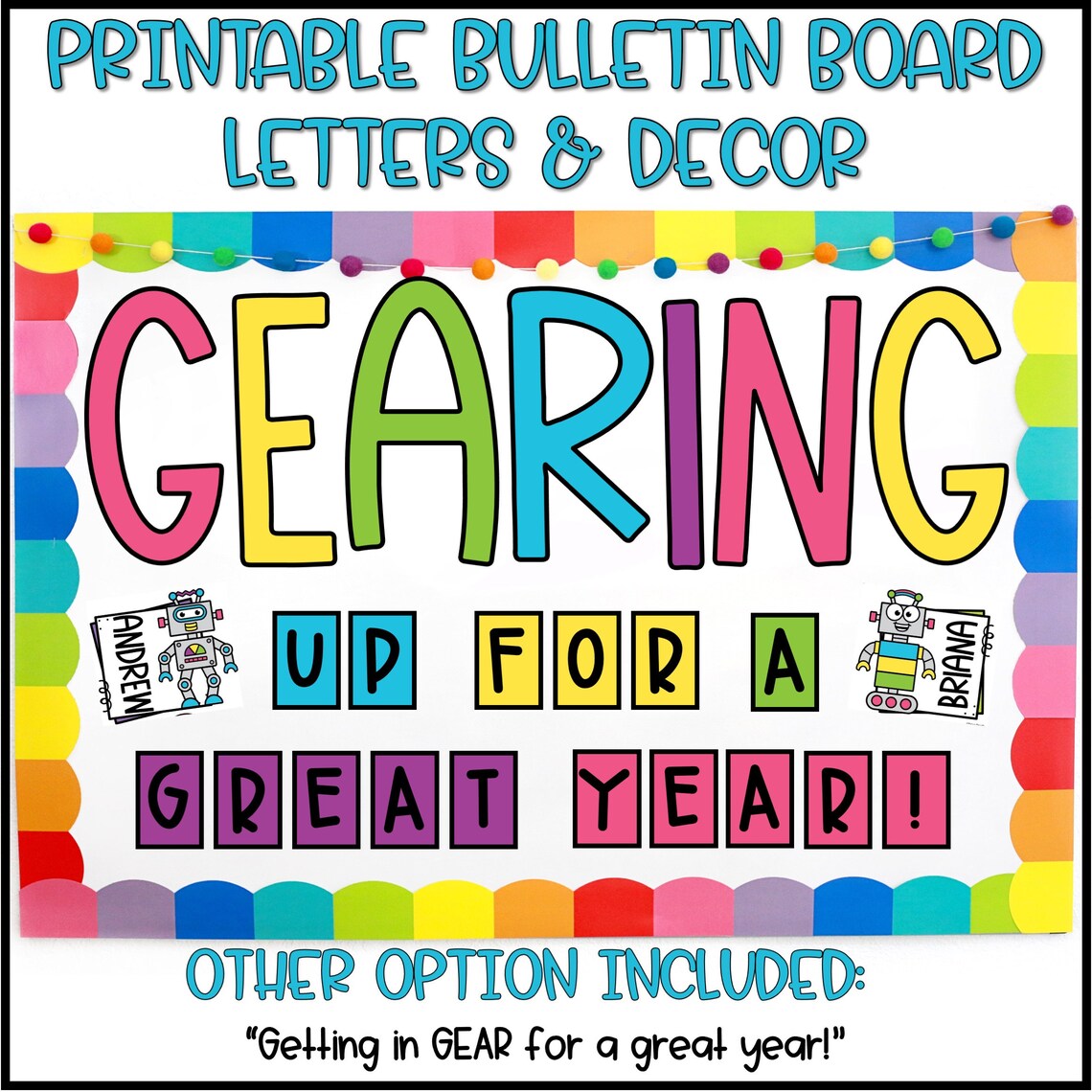 Robot Bulletin Board or Door Decoration - Etsy