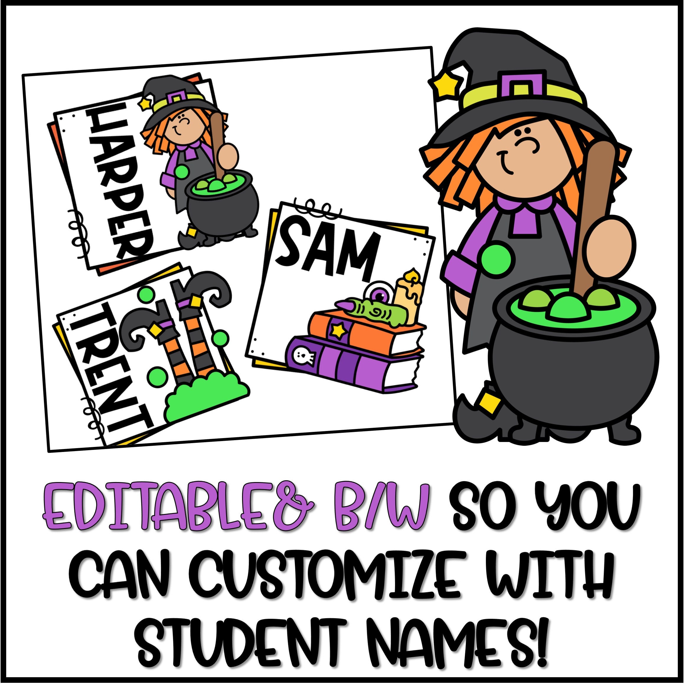 Halloween Bulletin Board or Door Decoration Witches Brew - Etsy