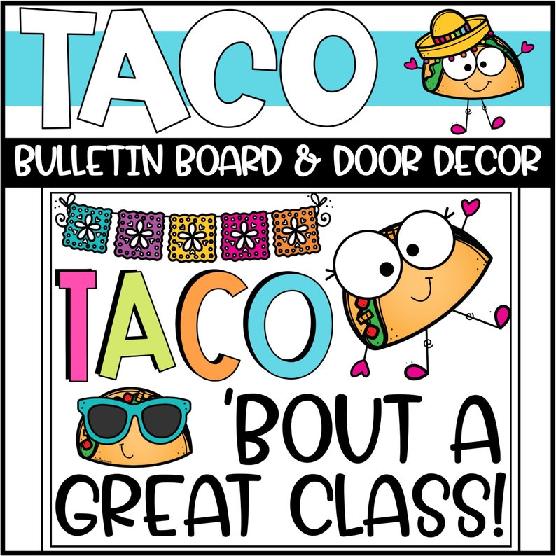 Back to School Taco Bulletin Board or Door Decoration - Etsy