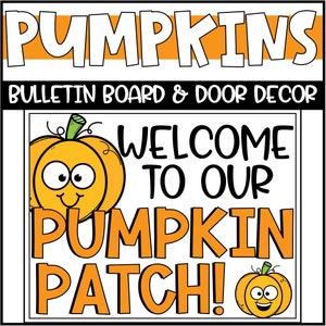 Fall Pumpkins Bulletin Board or Door Decoration - Etsy