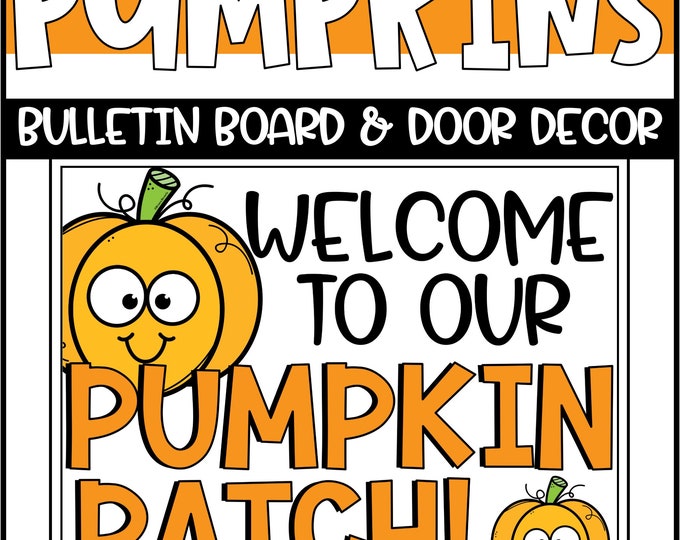 Fall Pumpkins Bulletin Board or Door Decoration - Etsy
