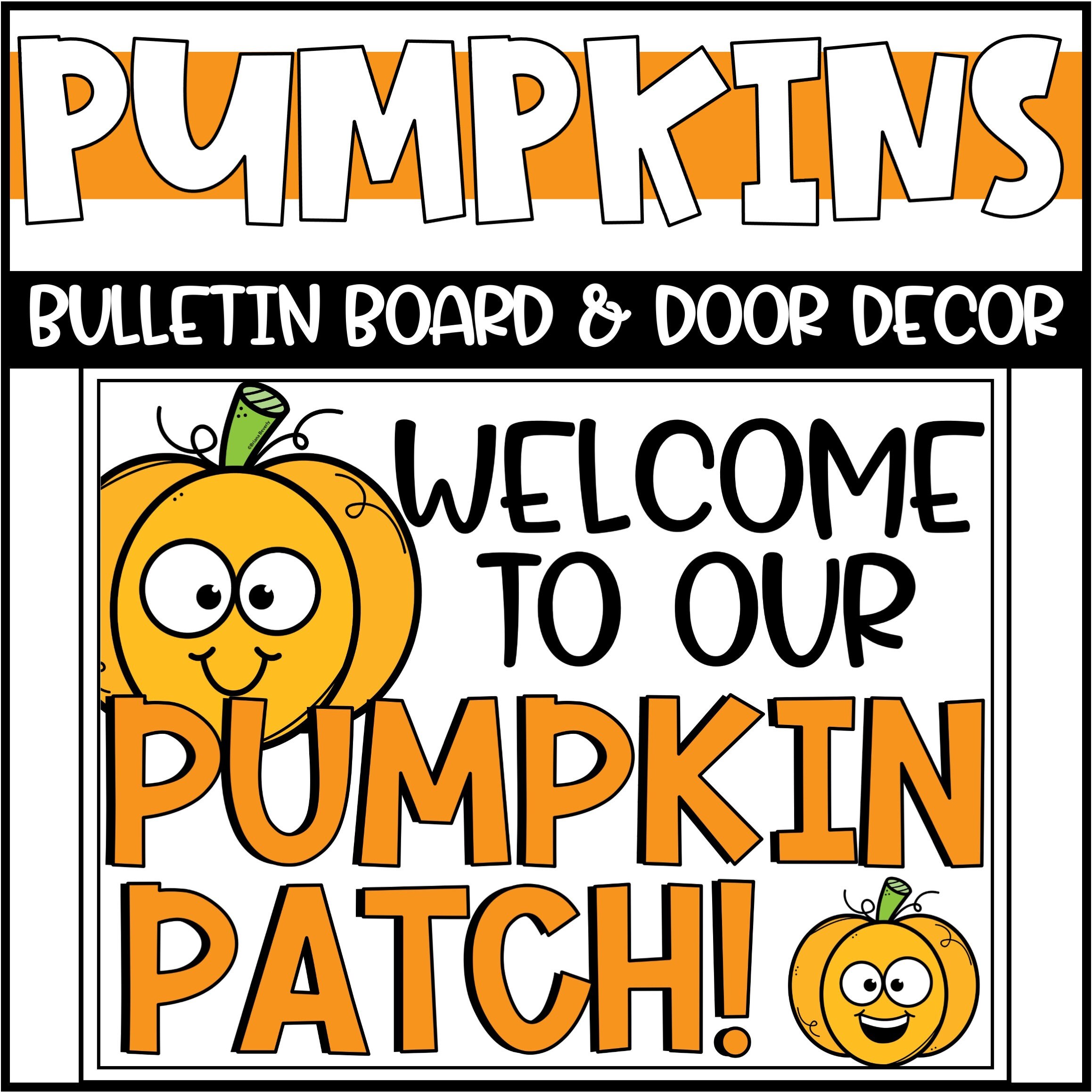Fall Pumpkins Bulletin Board or Door Decoration - Etsy