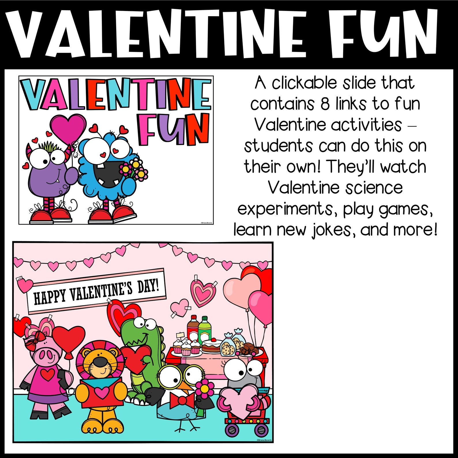 Digital Valentines Day Games for Kids Virtual Valentines | Etsy
