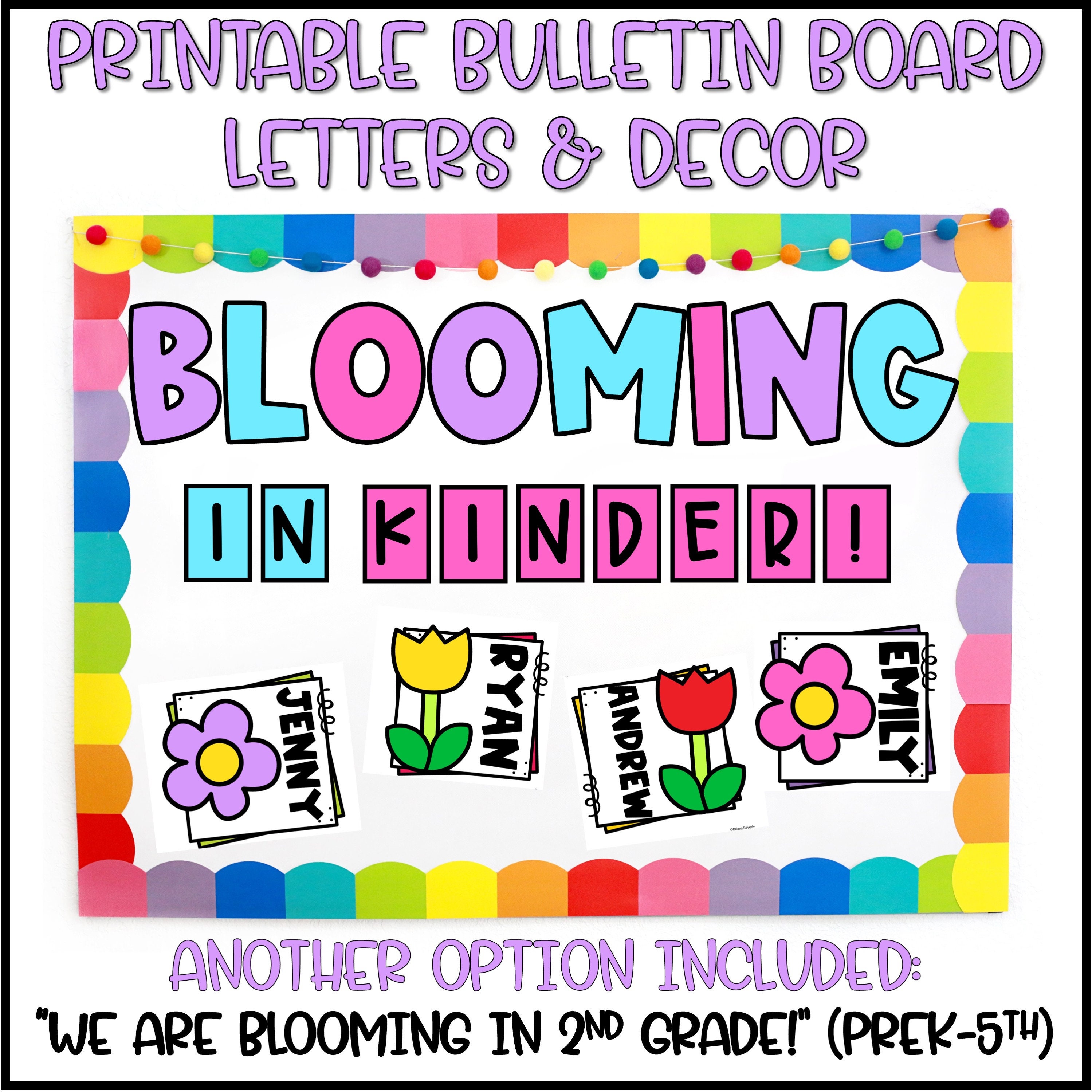 Spring Blooming Bulletin Board or Door Decoration - Etsy