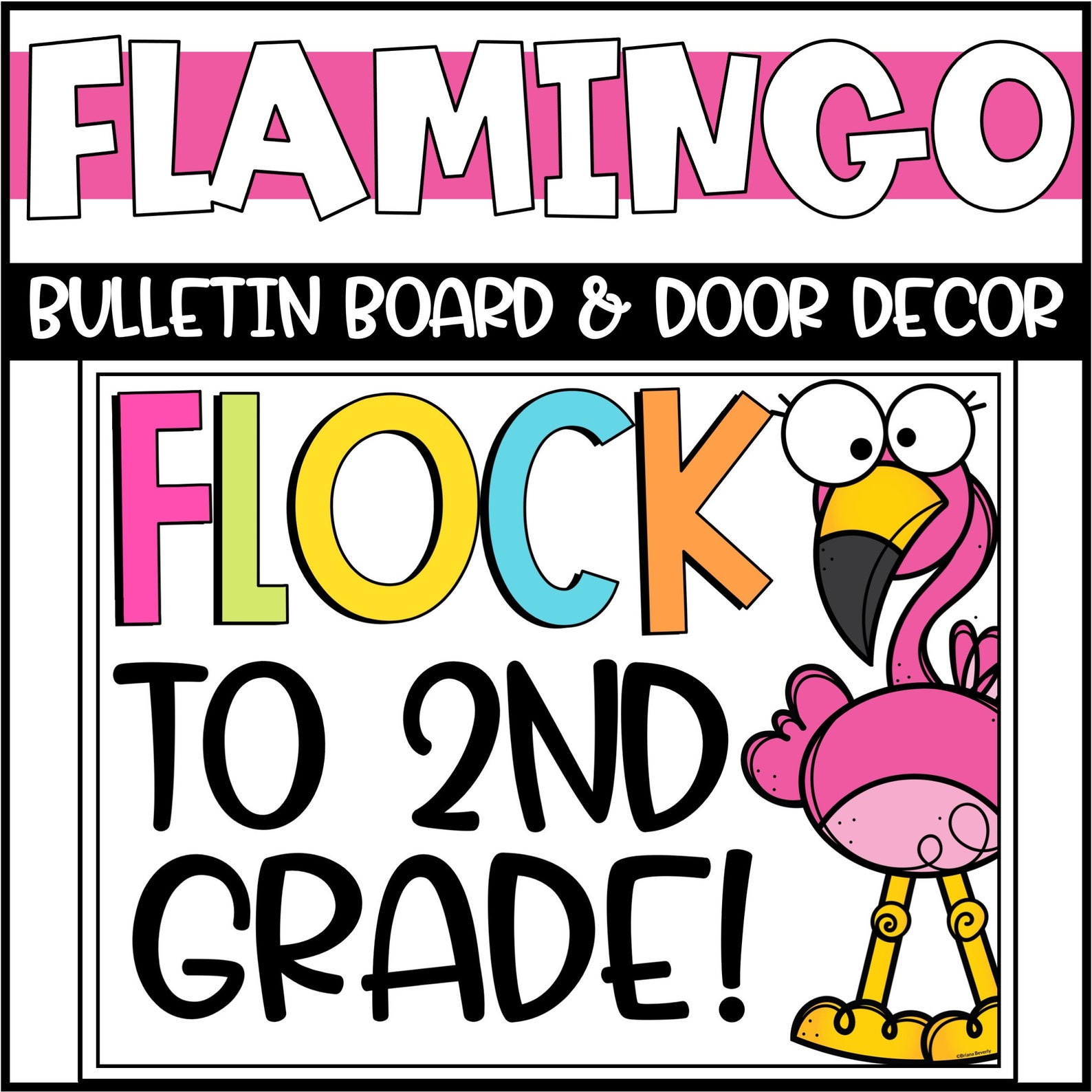 Flamingo Bulletin Board or Door Decoration - Etsy