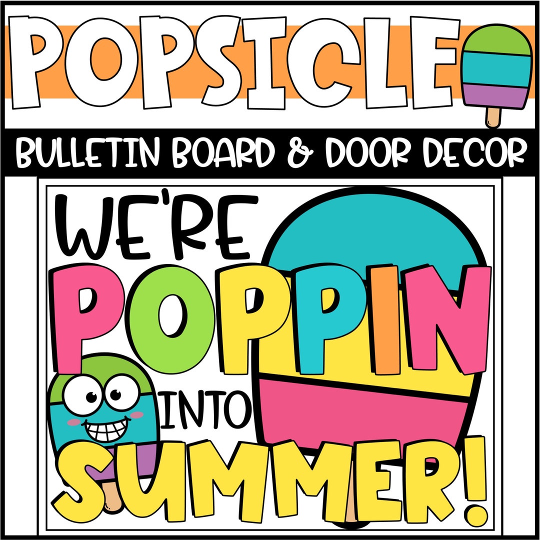 Popsicle Bulletin Board or Door Decoration - Etsy