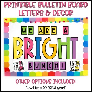 Bright Crayon Bulletin Board or Door Decoration - Etsy