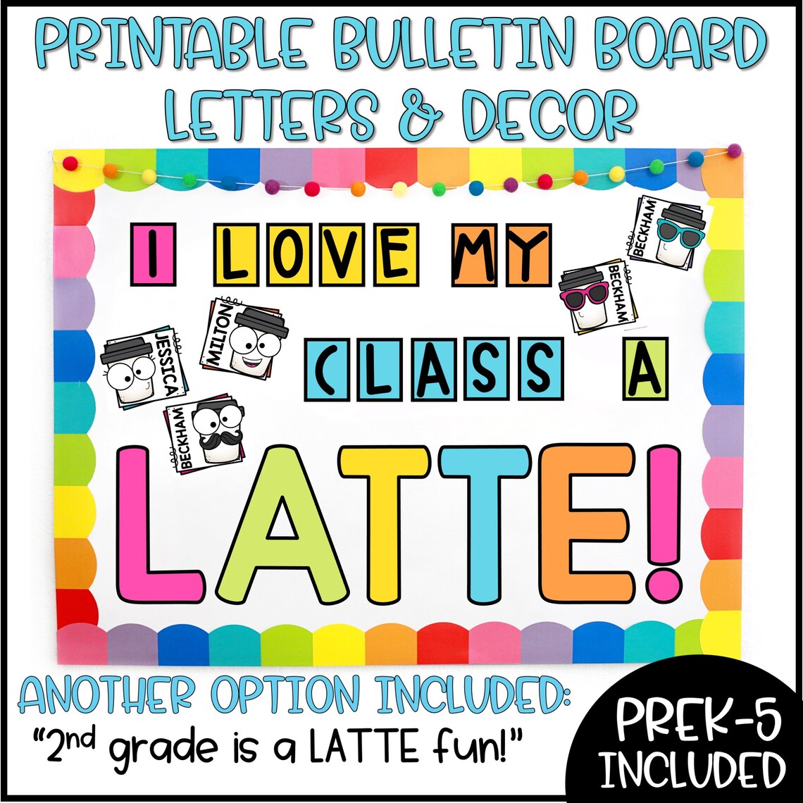 Coffee Latte Bulletin Board or Door Decoration - Etsy