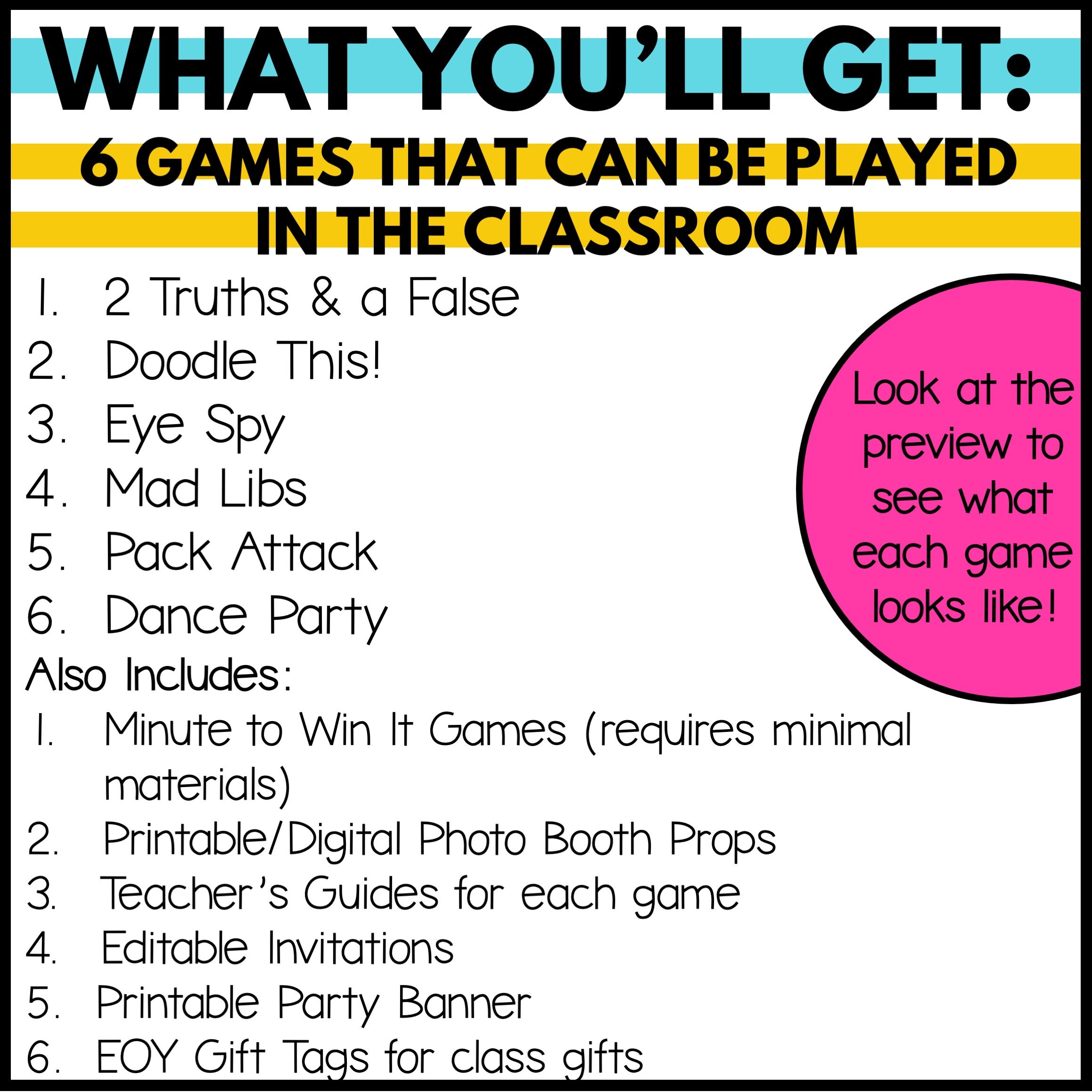 Digital End of the Year Games for Kids, Virtual End of the Year Class ...