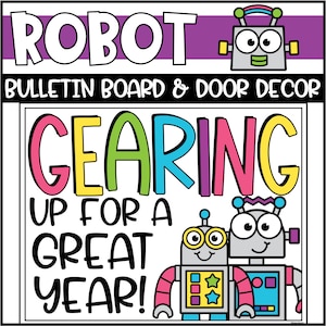Robot Bulletin Board or Door Decoration - Etsy